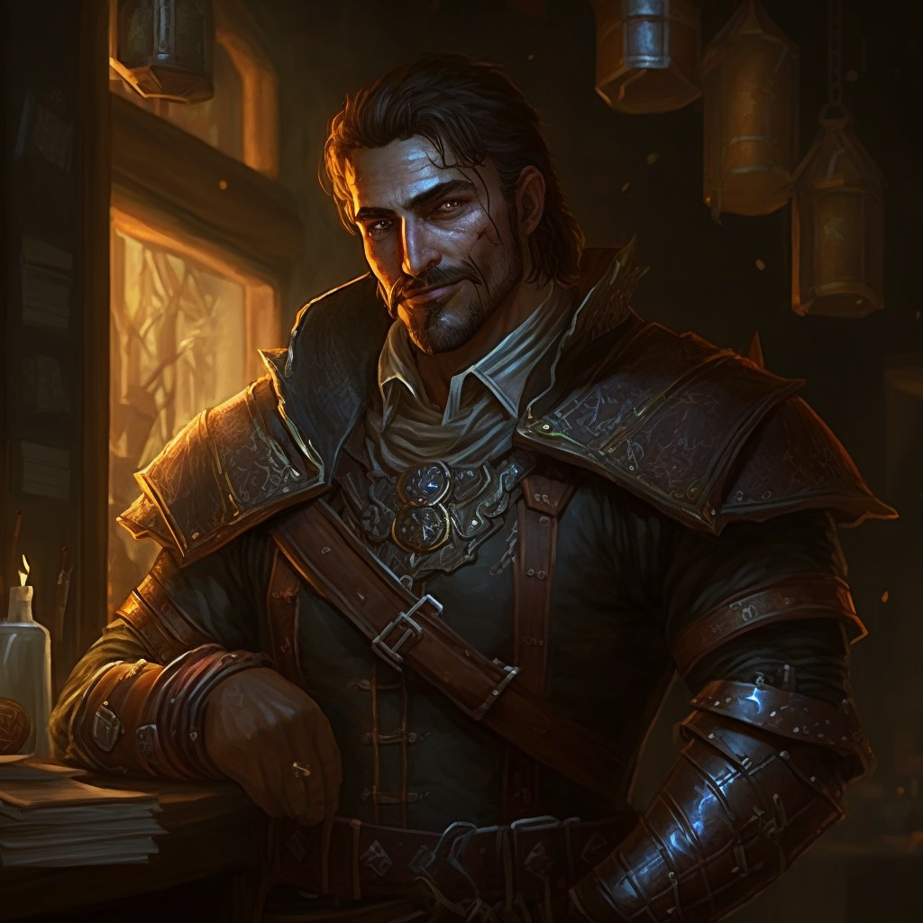 Studio_Projectie_aramur_a_charismatic_human_male_rogue_winking ...